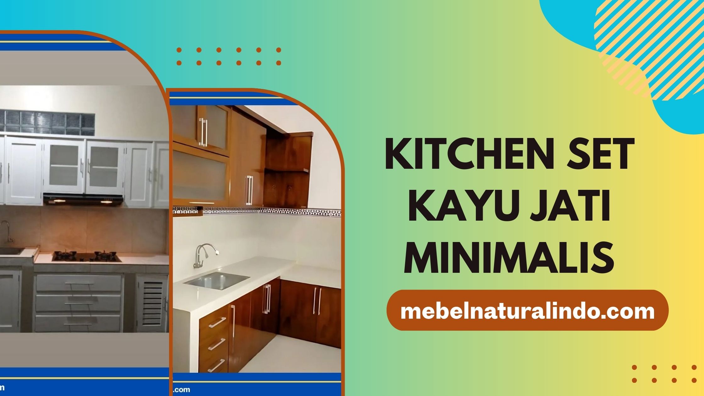 Kitchen Set Kayu Jati Minimalis - Hubungi Kami 0895351570111